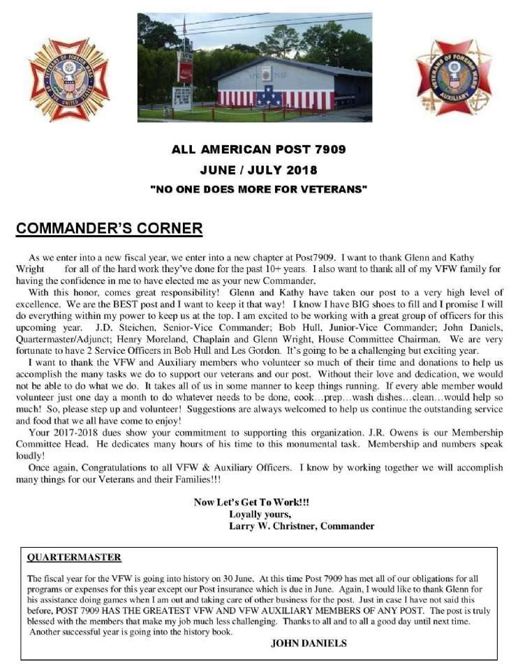 Gallery - Veterans of Foreign Wars Post 7909